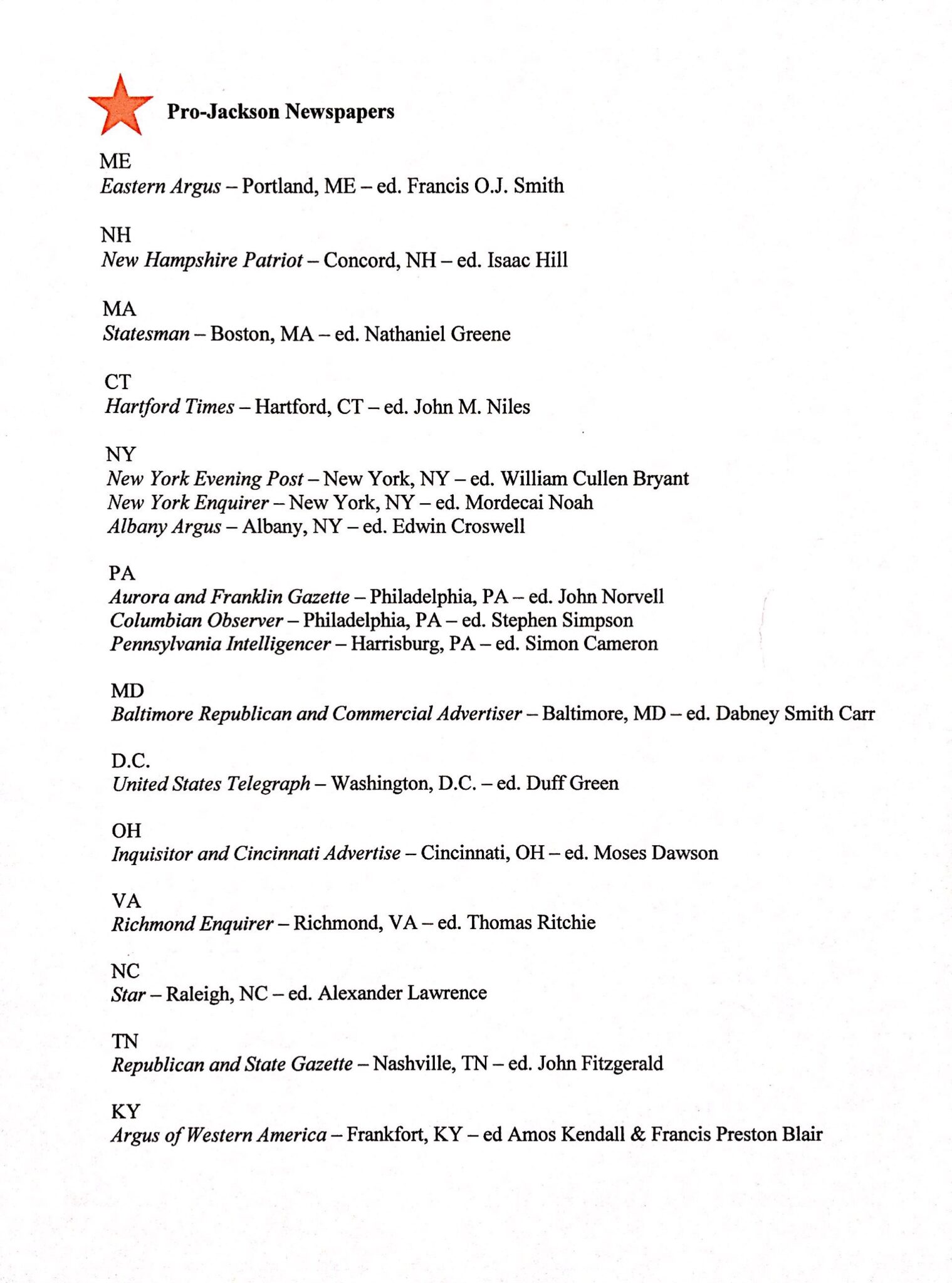 Election of 1828: The Candidates & Their Platforms | Mount Vernon