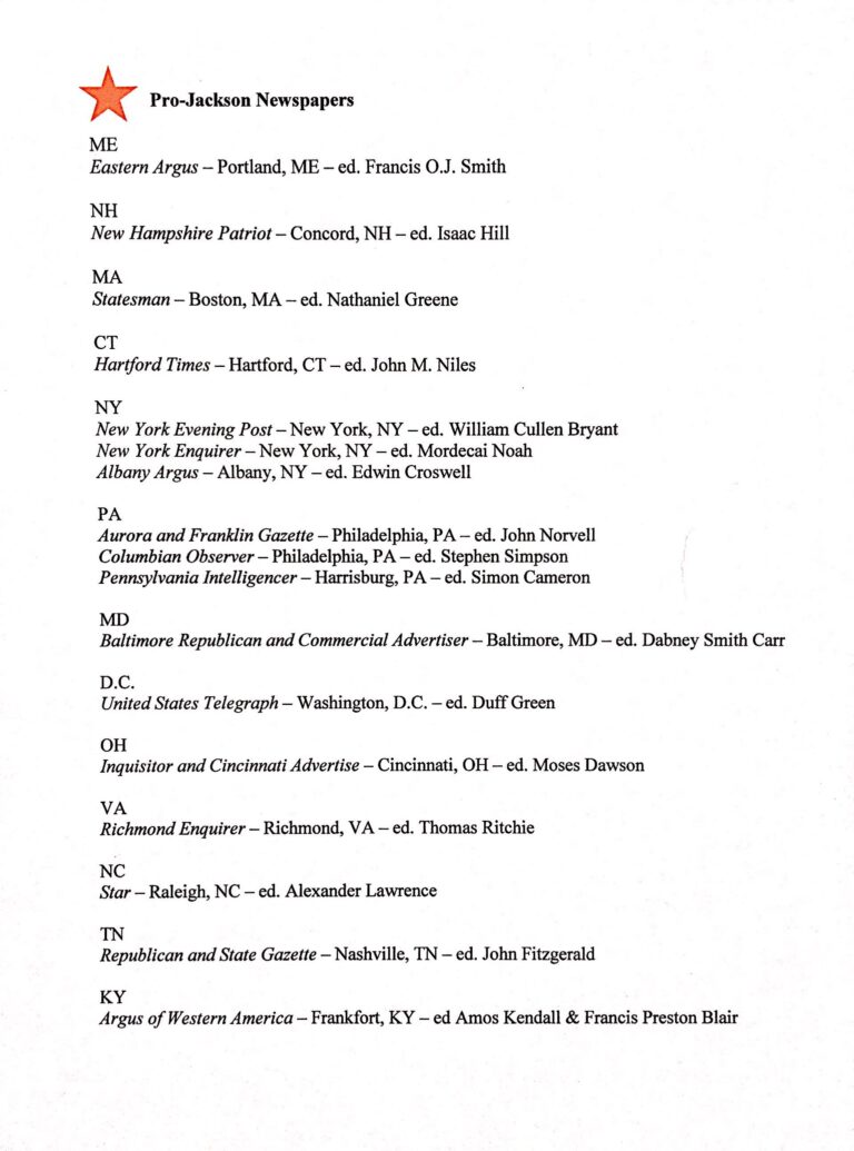 Election of 1828: The Candidates & Their Platforms | Mount Vernon